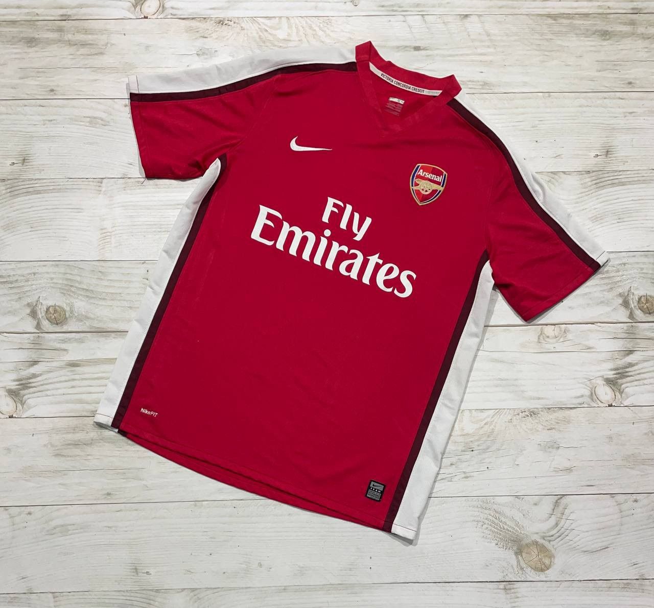 Nike × Vintage Nike Arsenal 2008 2010 Home Football Shirt Soccer Jersey ...