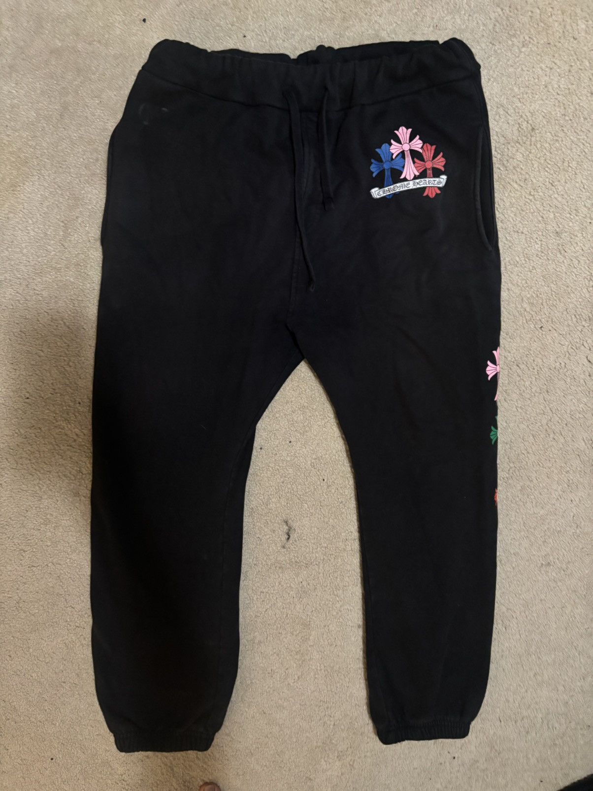 Chrome Hearts × Matty Boy Chrome Hearts Multicolor Cross Sweats | Grailed