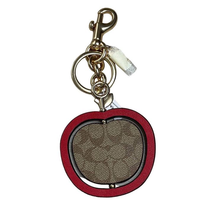 Coach Coach Spinning Apple Bag Charm in Signature Canvas Keychain | Grailed
