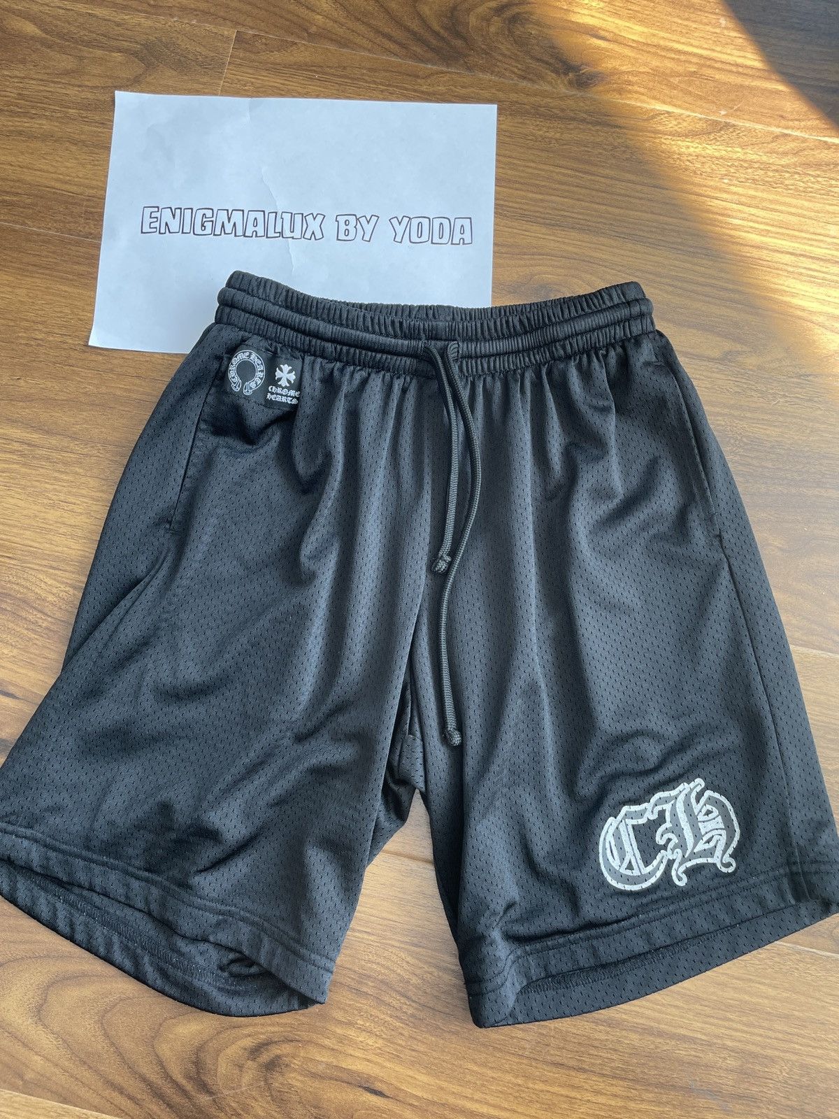 Chrome Hearts CHROME HEARTS MESH SHORTS BLACK | Grailed