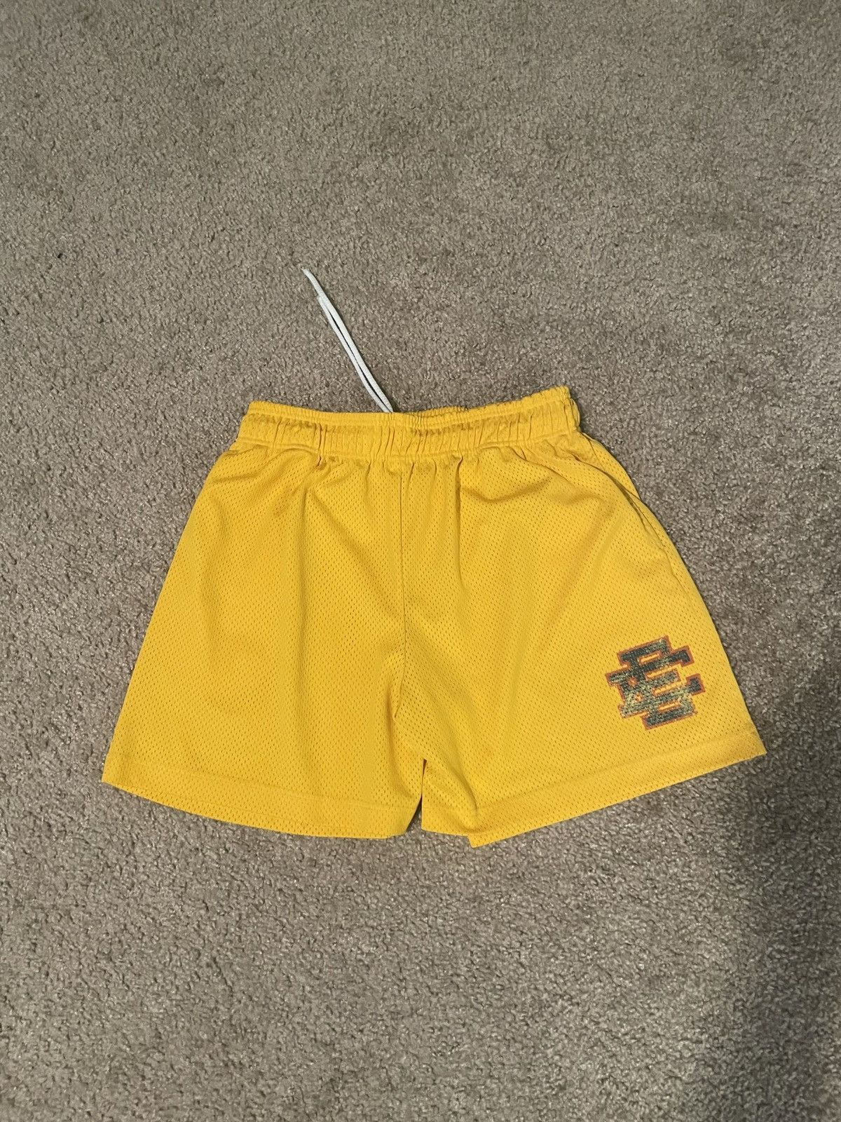 Eric Emanuel Used Eric Emanuel Yellow Mesh Shorts XL | Grailed