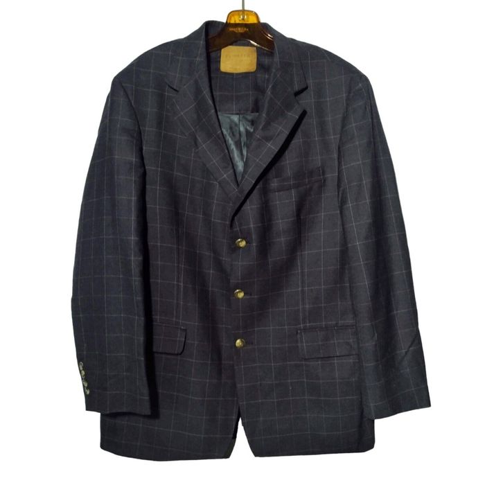 Pendleton Pendleton Mens Wool Windowpane Plaid Sport Coat Jacket Sz 44 ...