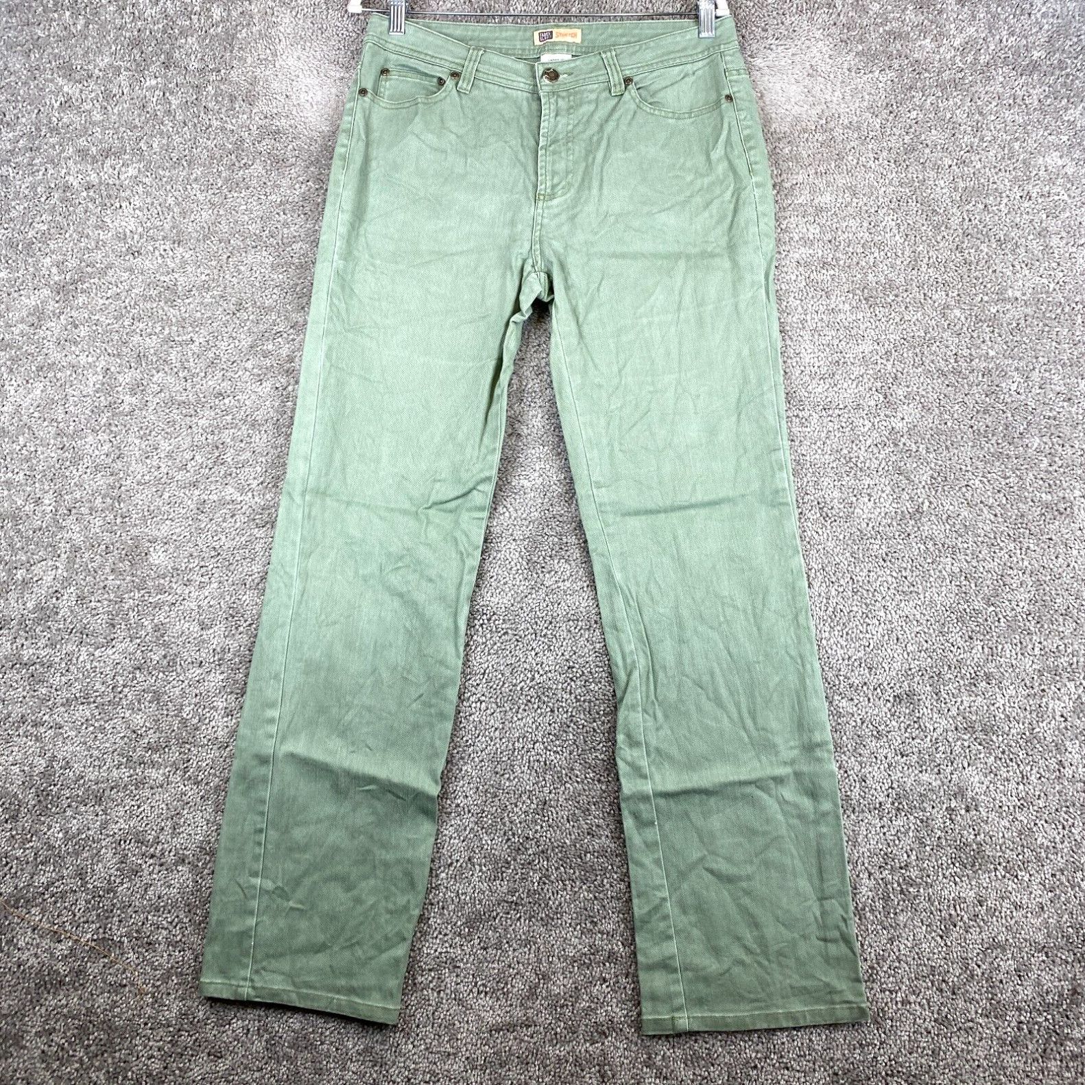 Faded Glory Faded Glory Stretch Bootcut Jeans Ladies 10 Green Mid Rise ...