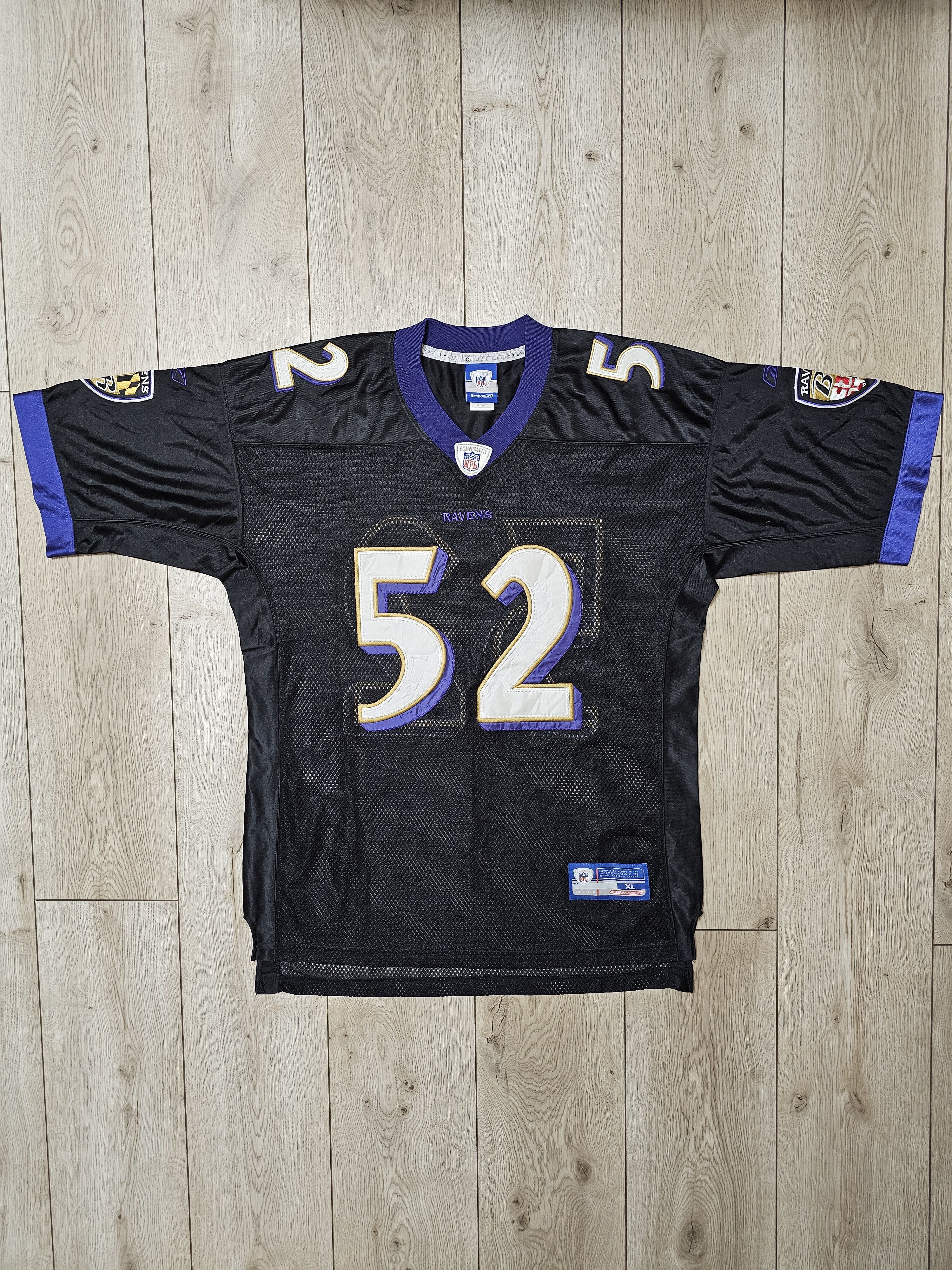 NFL × Reebok × Vintage BALTIMORE RAVENS JERSEY RAY LEWIS NFL AMERICAN ...
