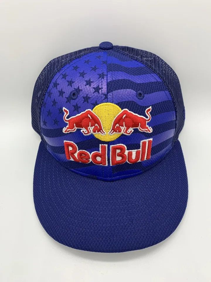 New Era × Red Bull Redbull 7 1/2 Hat Fitted Cap Low Profile Trucker ...