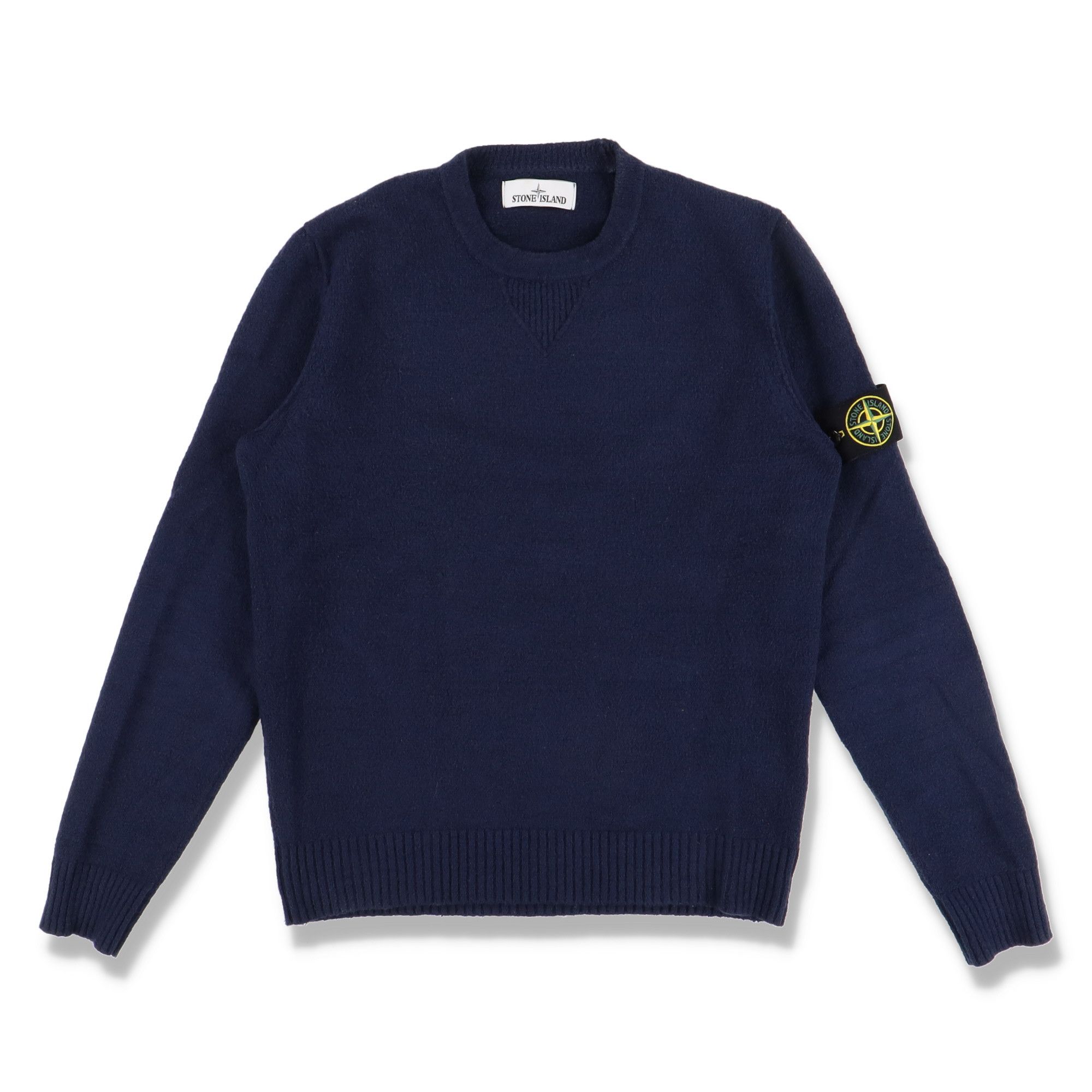 Stone Island Blue Gauzed Knit Sweater | Grailed