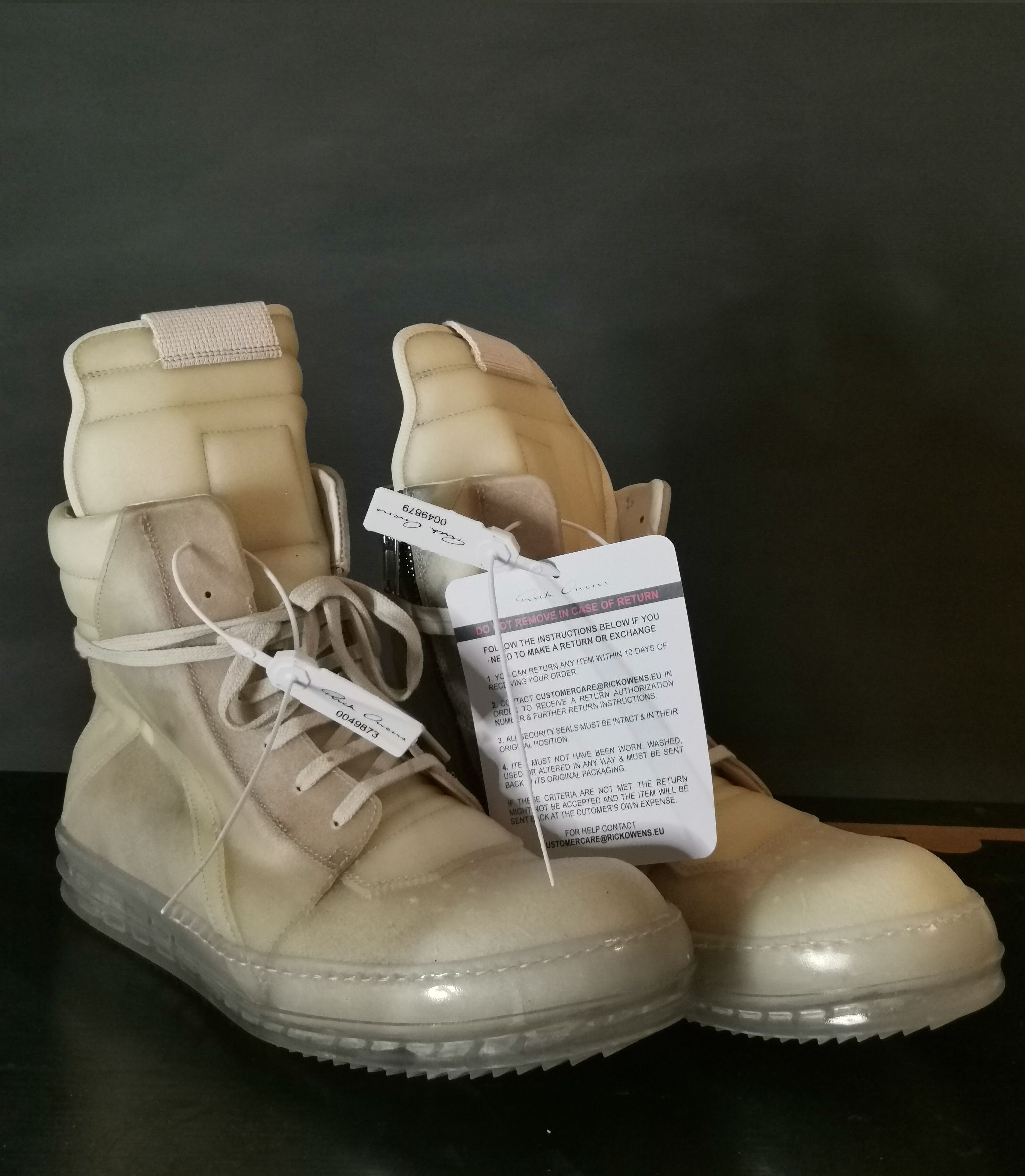 Rick Owens Rick Owens Transparent Leather Geobasket | Grailed