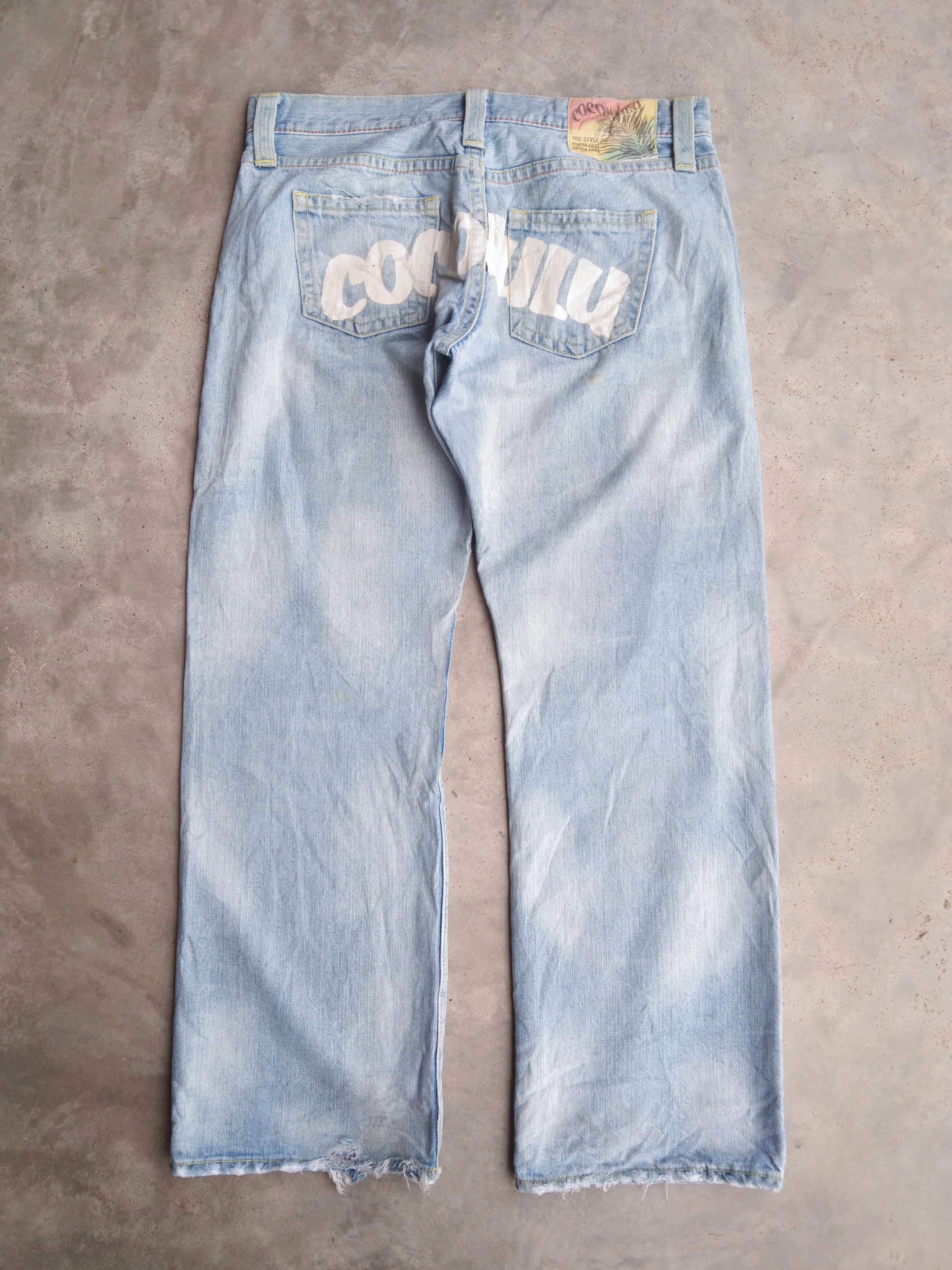 Japanese Brand Vintage Y2k COCOLULU Straight Leg Retro Punk Jeans 32x30 ...