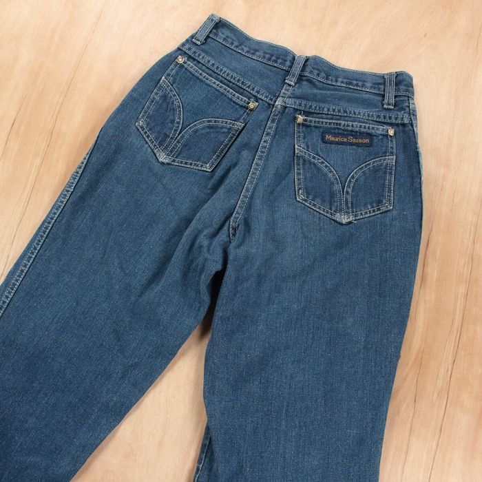 Vintage vtg 70s 80s SASSON hi rise wide straight leg denim jeans sz 10 ...