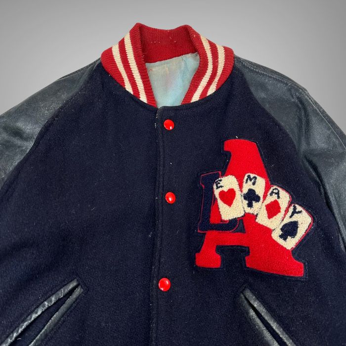 Vintage Vintage 1960s playing cards varsity jacket | Grailed