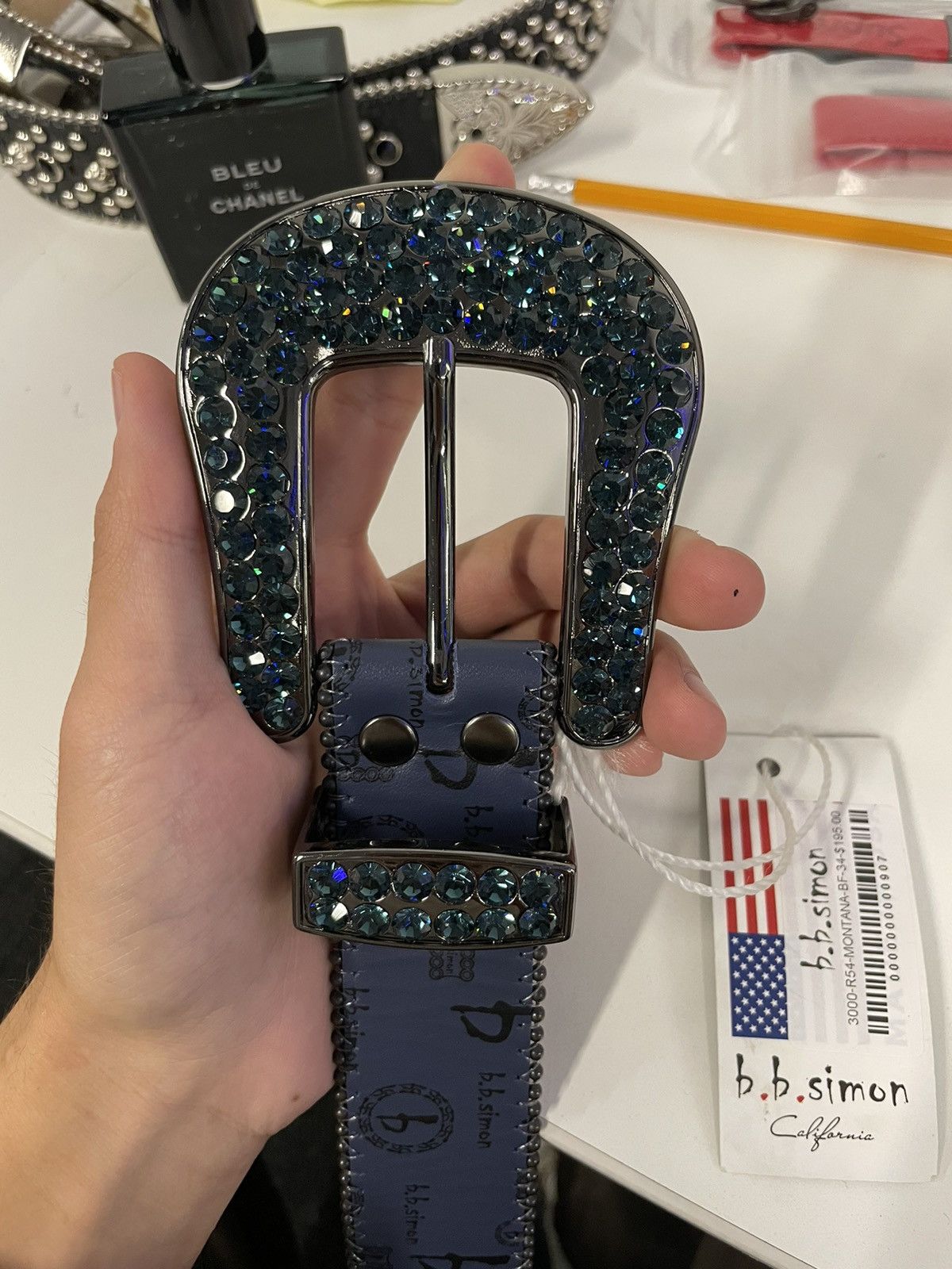 Bb Simon Bb Simon Leather Belt Grailed