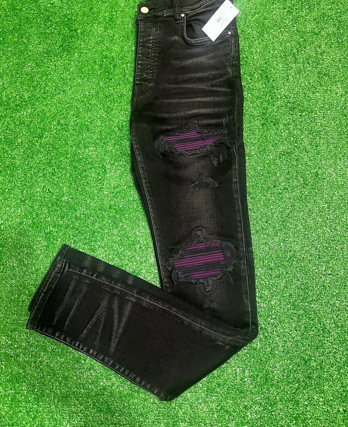 Amiri Amiri purple MX1 Jeans | Grailed