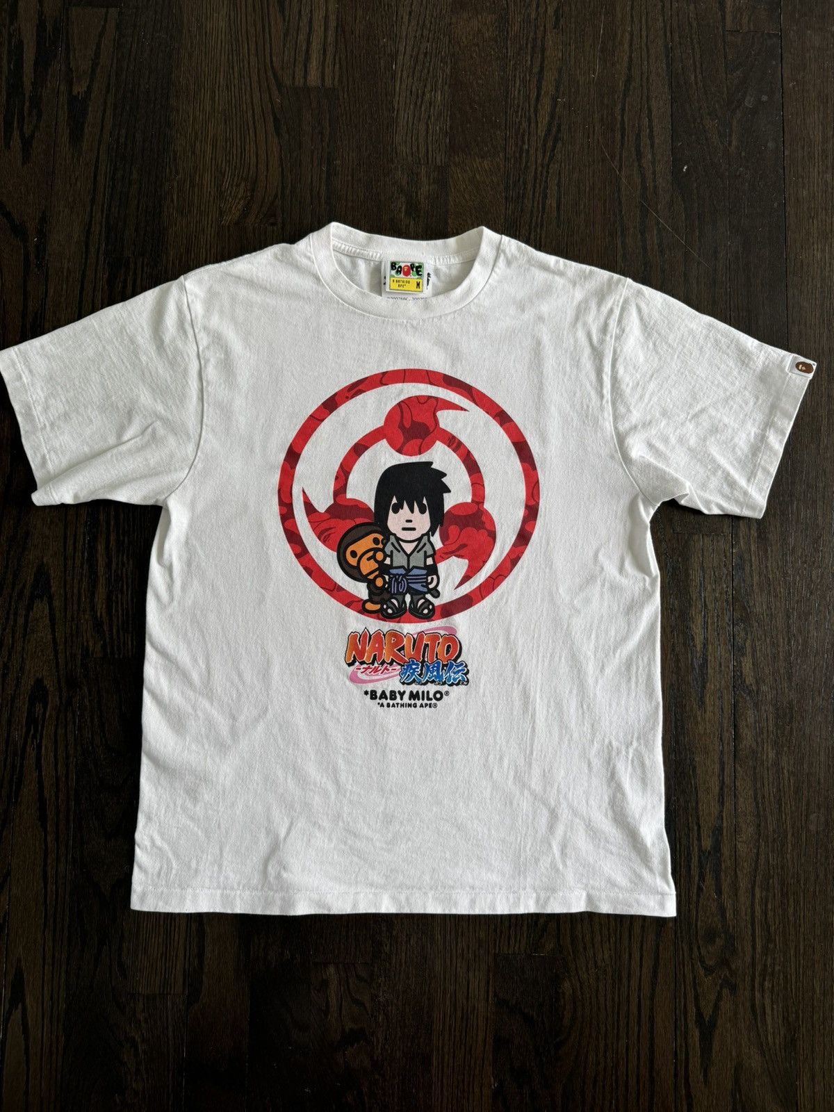 Bape Bape x Naruto Shippuden Sasuke Baby Milo Tee | Grailed