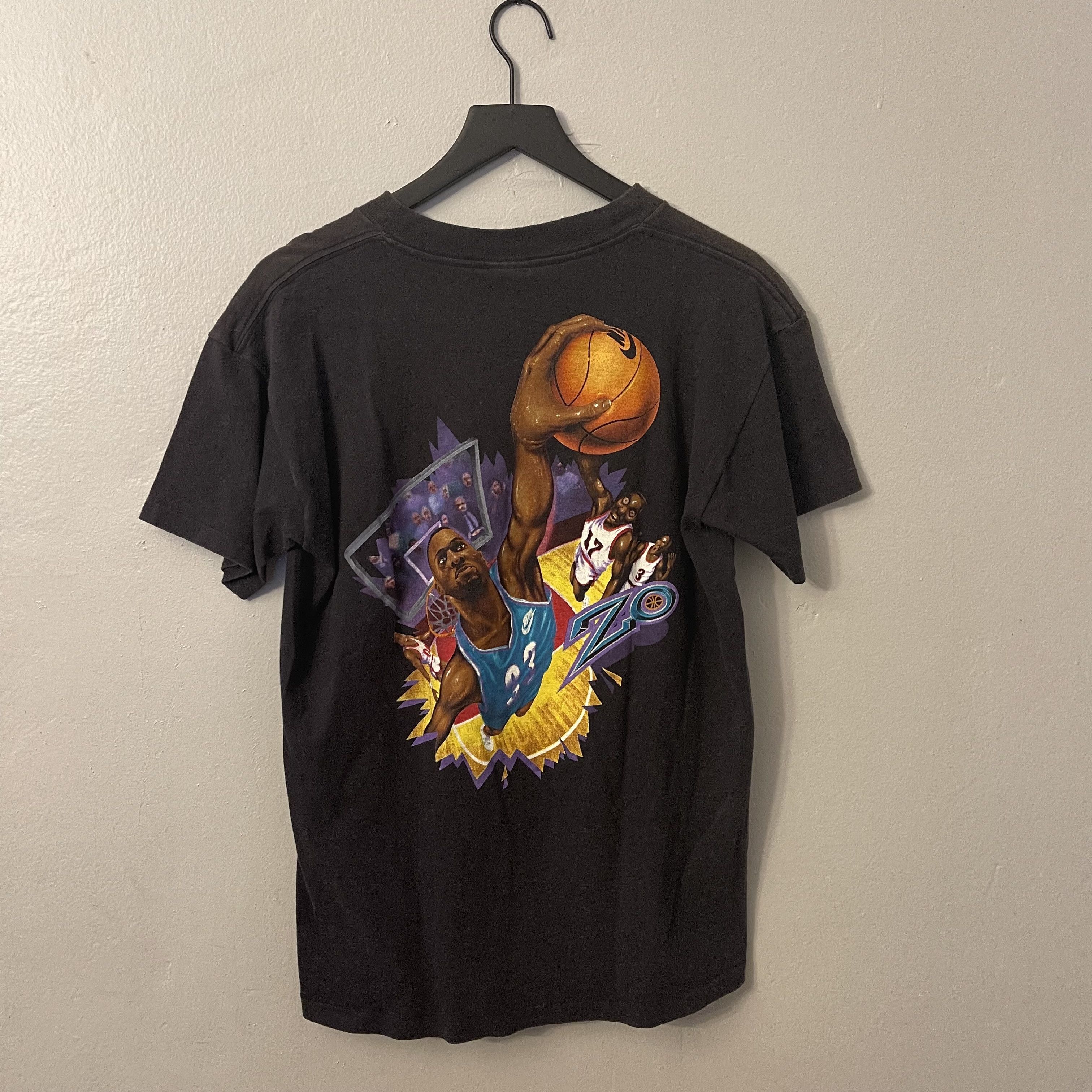 NBA × Nike × Vintage 90s Nike Alonzo Zo Mourning T-shirt | Grailed