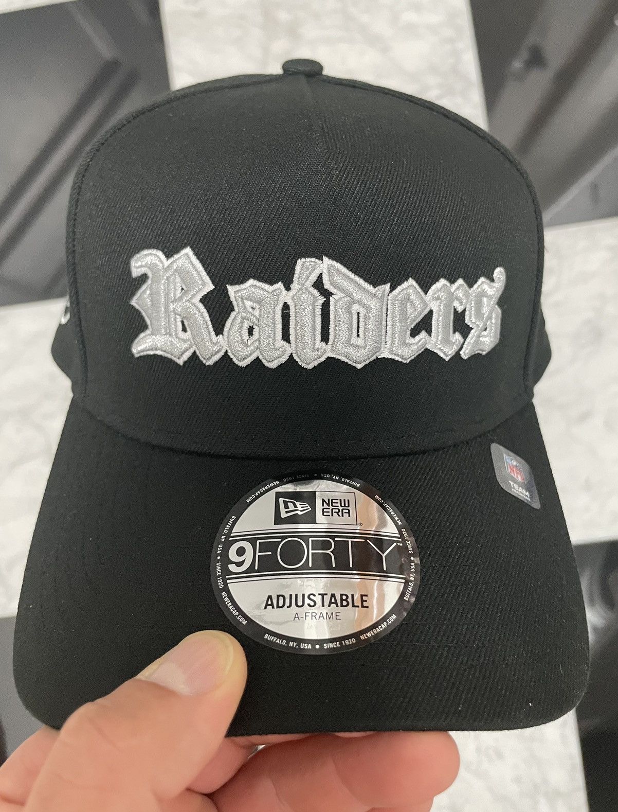 New Era 🔥Raiders A-Frame snap back Old English script | Grailed