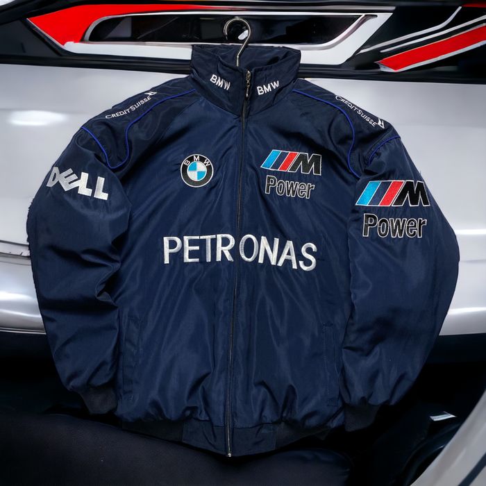 Vintage BMW racing team Jacket big logo Petronas Dell embroidery F1 ...