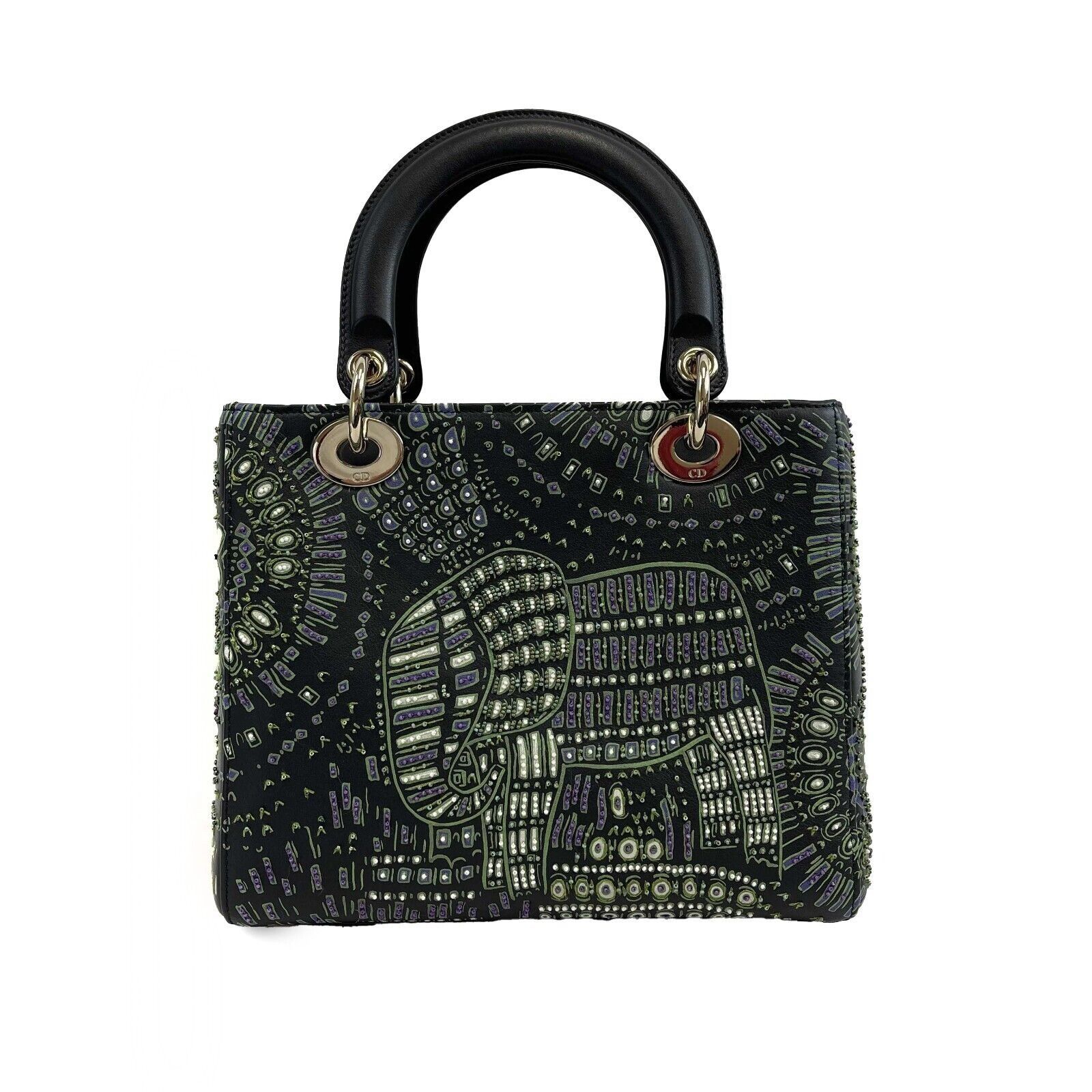 Christian Dior Monsieur Christian Dior Medium Embroidered Animals Lady ...
