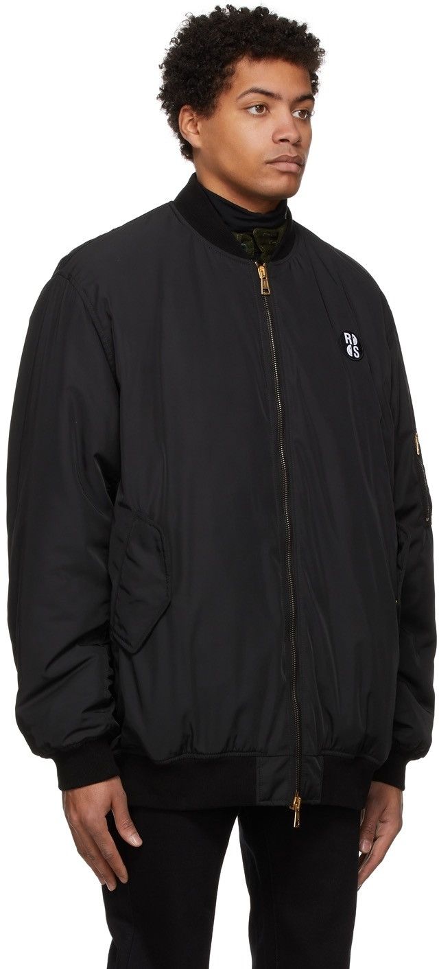 Raf Simons Raf Simons oversized SP 01 Smiley Bomber - Black - M | Grailed