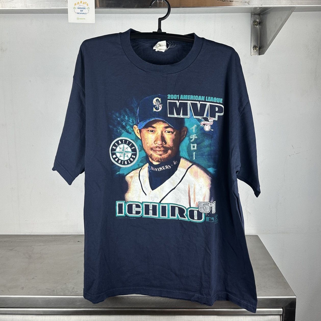Lee × MLB × Vintage Vintage 2001 Ichiro Suzuki Seattle Mariners MVP MLB ...
