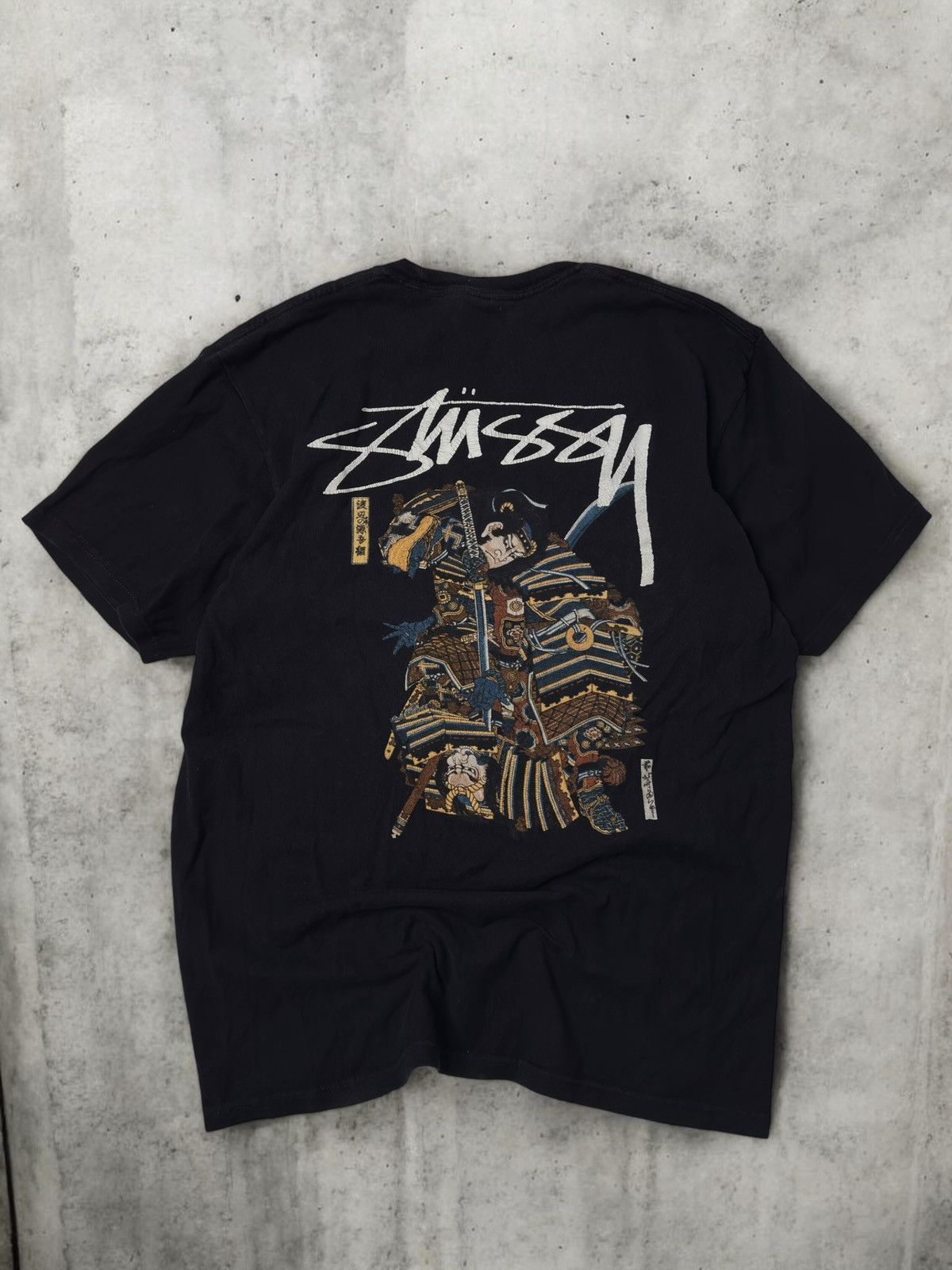 Stussy Black japanese samurai Stussy tee y2k streetwear 00s swag | Grailed