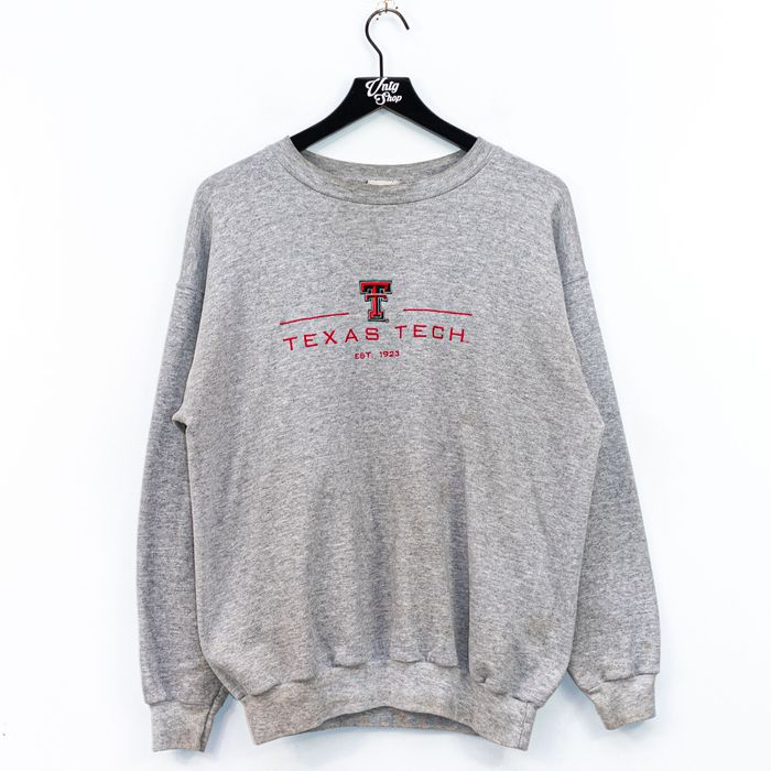 Vintage Texas Tech University Embroidered Sweatshirt Y2K | Grailed