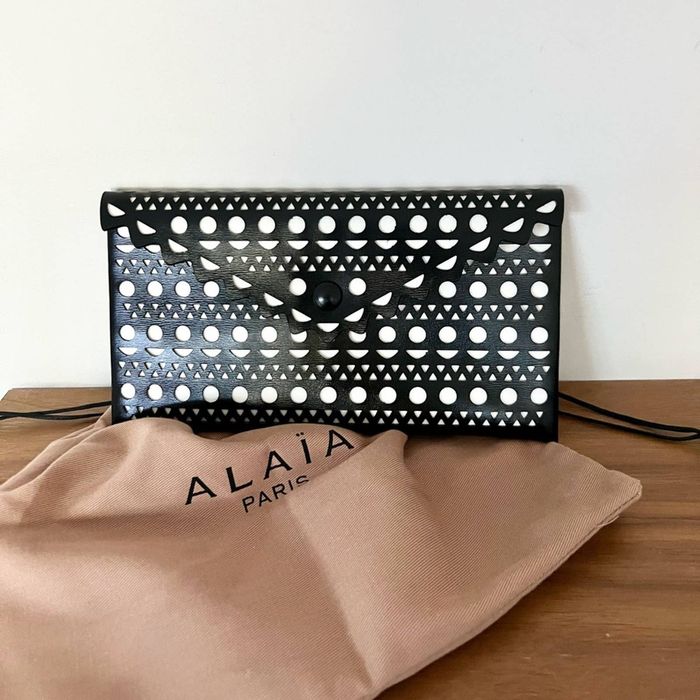 Alaia Alaia Paris leather pochette clutch bag NEW with box | Grailed