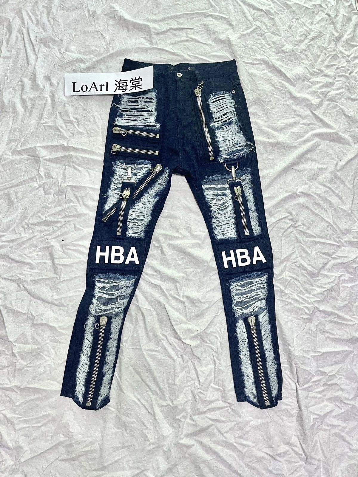 Hood By Air hood by air hba 14fw distressed raver jeans | Grailed