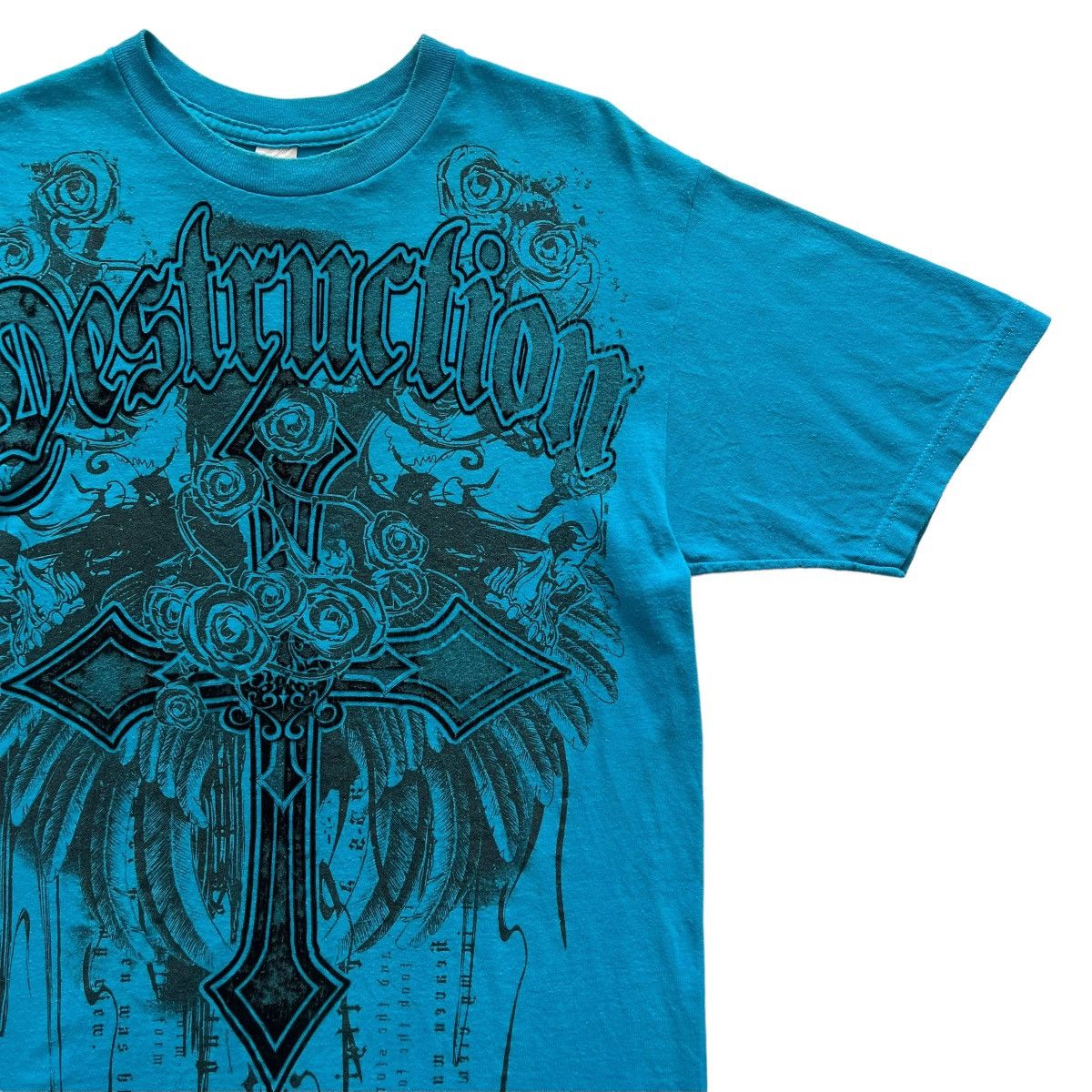 Southpole Destruction Cross Wing Grunge Cyber Y2K Style T-Shirt | Grailed