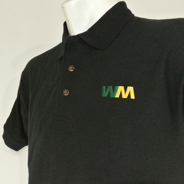 Mando WASTE MANAGEMENT Employee Uniform Black Polo Shirt | Grailed