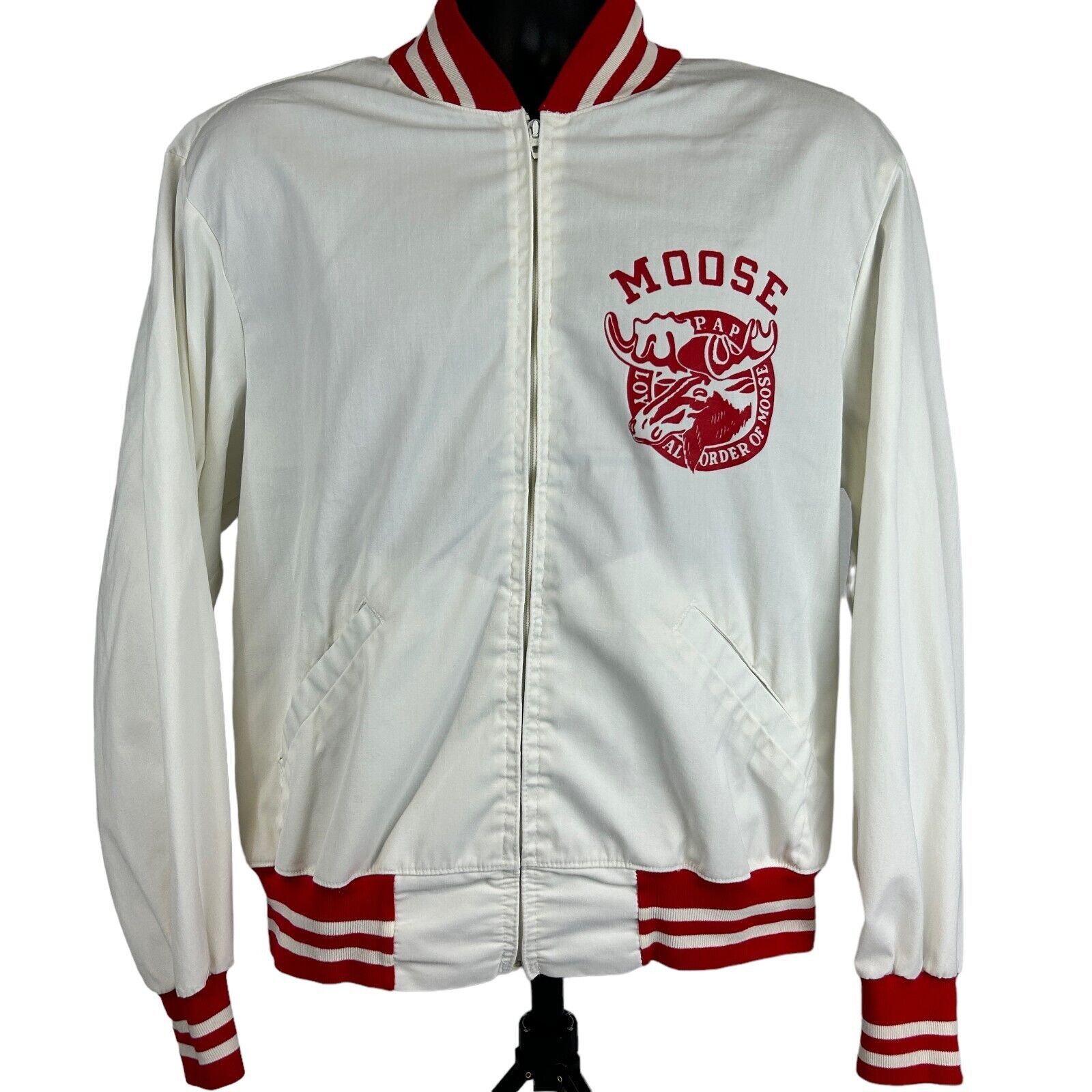 Champion Loyal Order of Moose Vintage 50s Track Jacket Large Lodge ...