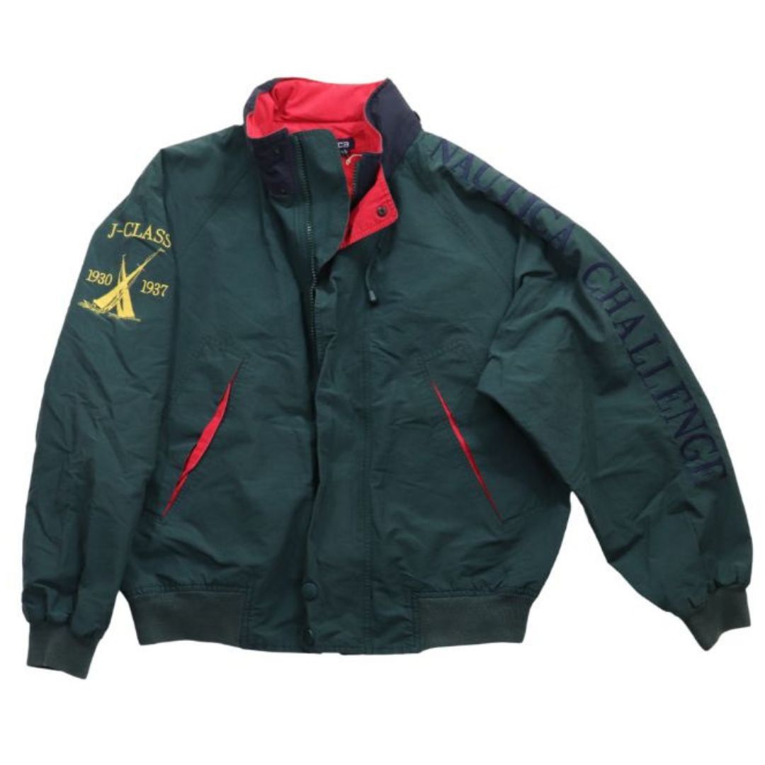 Nautica Vintage Nautica J Class Emerald green 90s jacket (XL) | Grailed