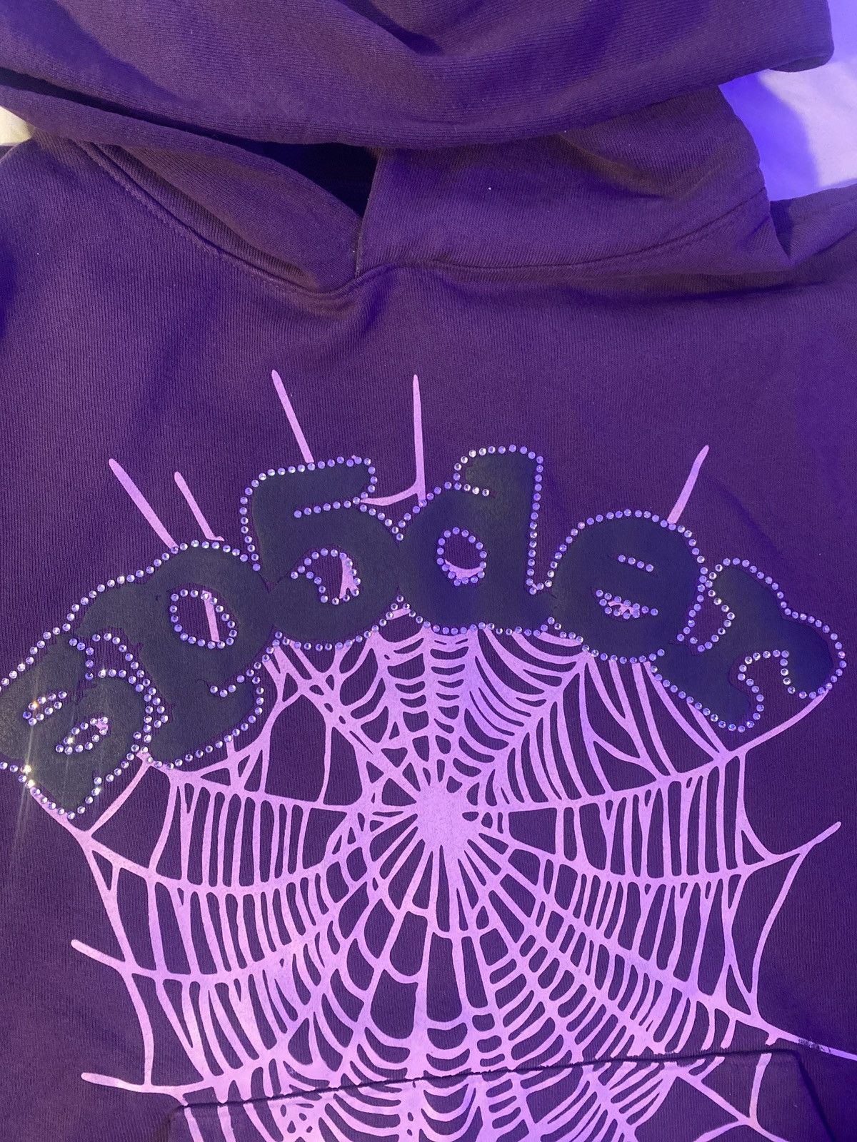 Sp5der × Streetwear × Young Thug Purple sp5der hoodie | Grailed