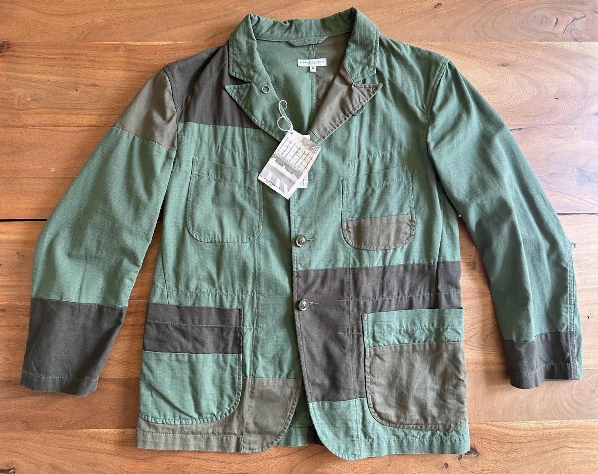 Engineered Garments Patchwork Ripstop Bedford Jacket - SS19 Olive | Grailed
