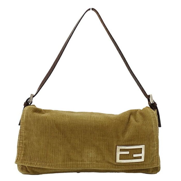 Fendi FENDI Bag Women's Brand Shoulder Corduroy Brown 26776 One Small ...
