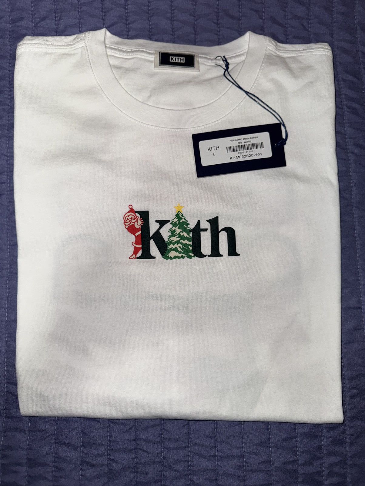 Kith × Streetwear Kith Kithmas Comic Santa Rodeo Tee | Grailed