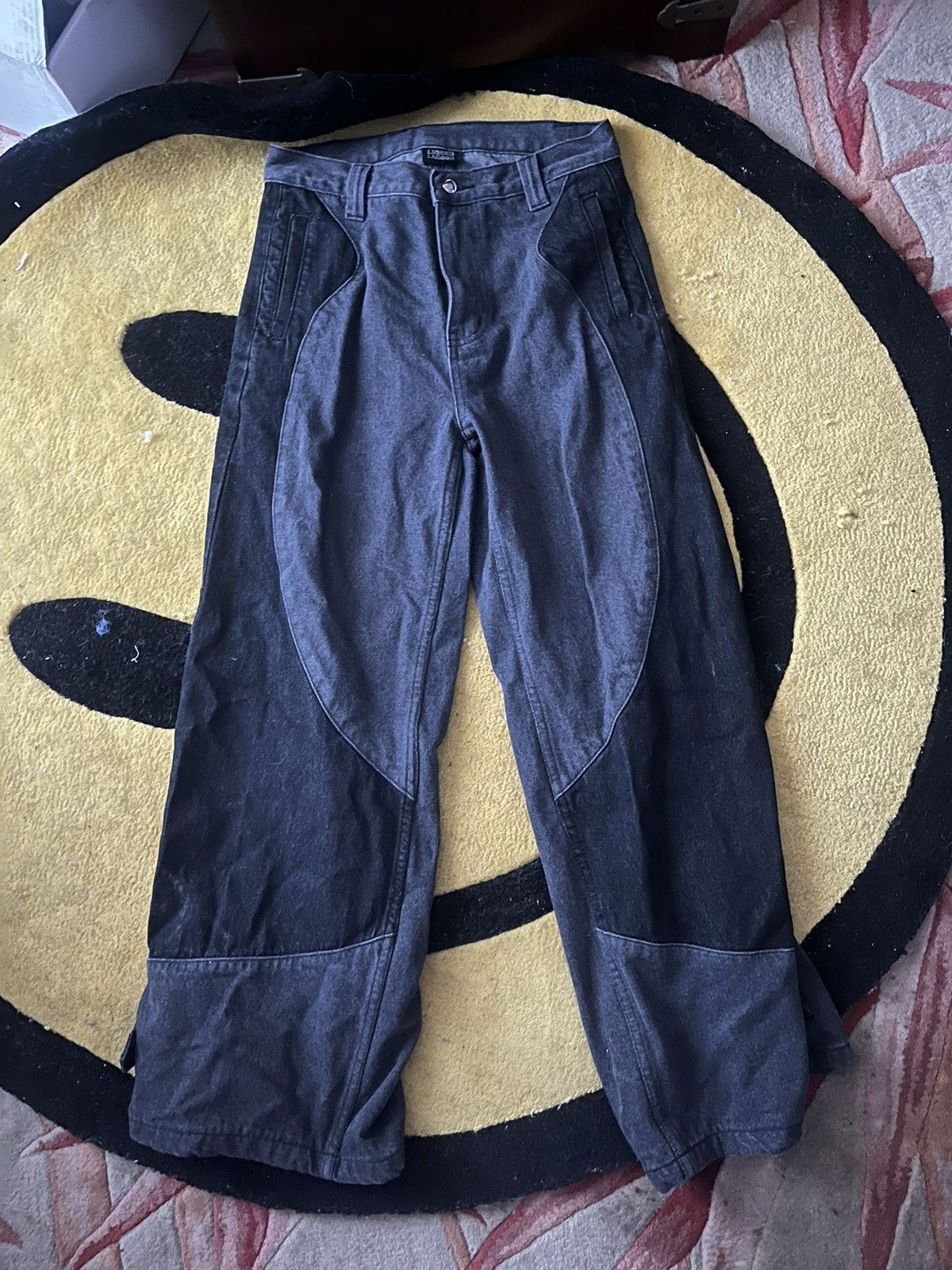 Rare × Streetwear Liquid Lagoon Black Flared Denim | Grailed