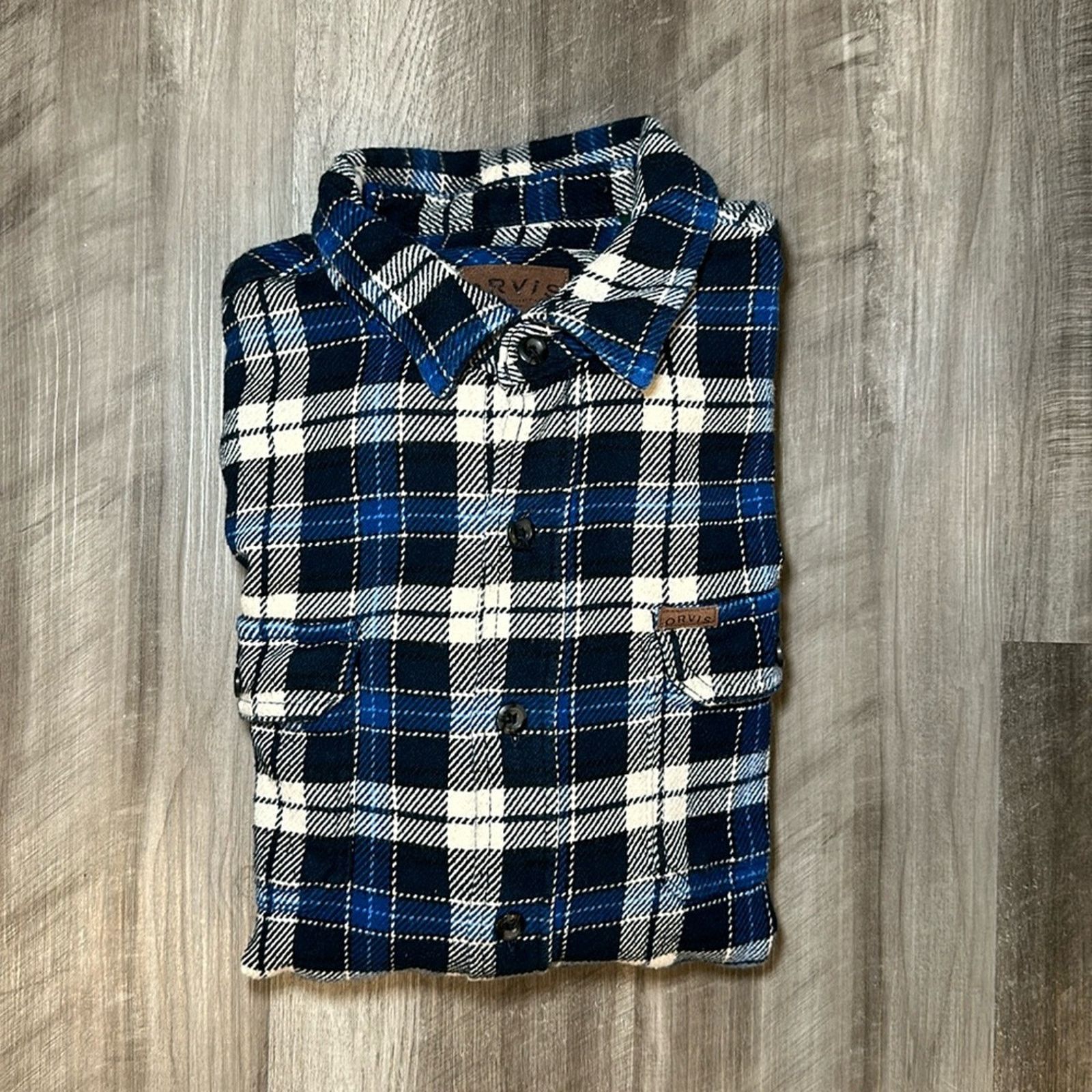 Orvis Orvis Heavy Flannel Button Down Shirt Jacket - Medium | Grailed