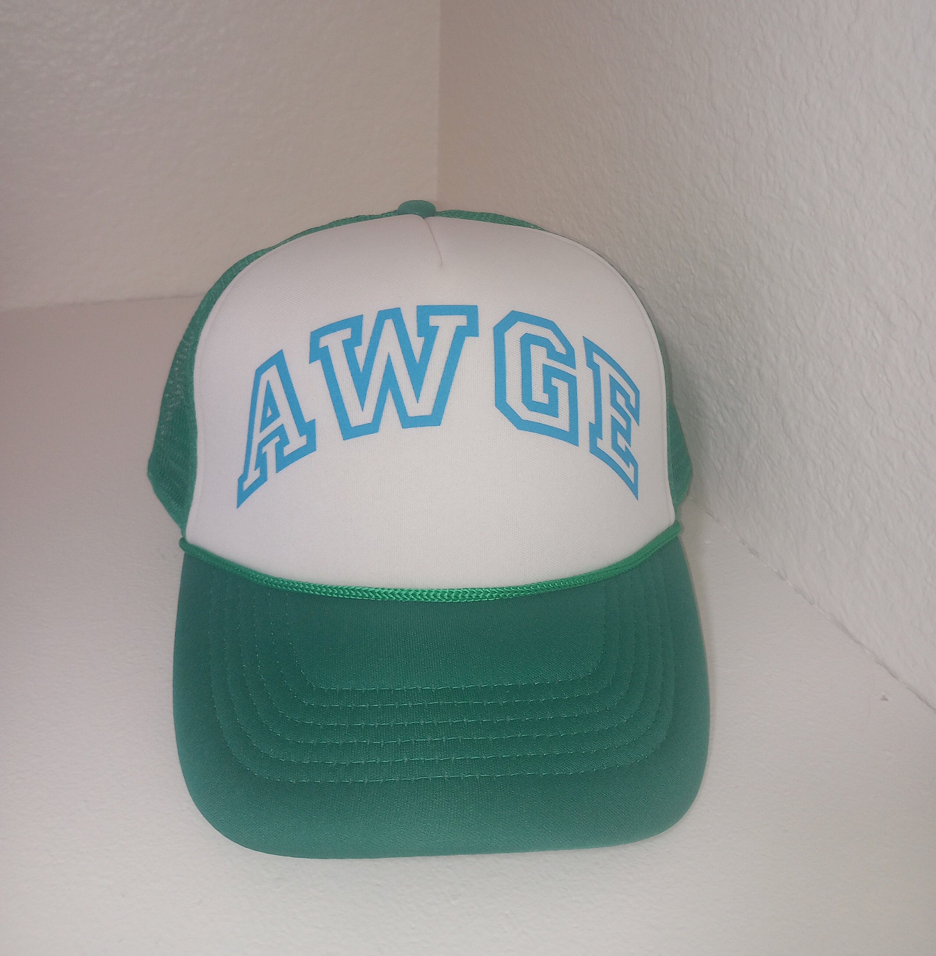 A$AP Rocky × AWGE × Streetwear AWGE GREEN TRUCKER HAT | Grailed