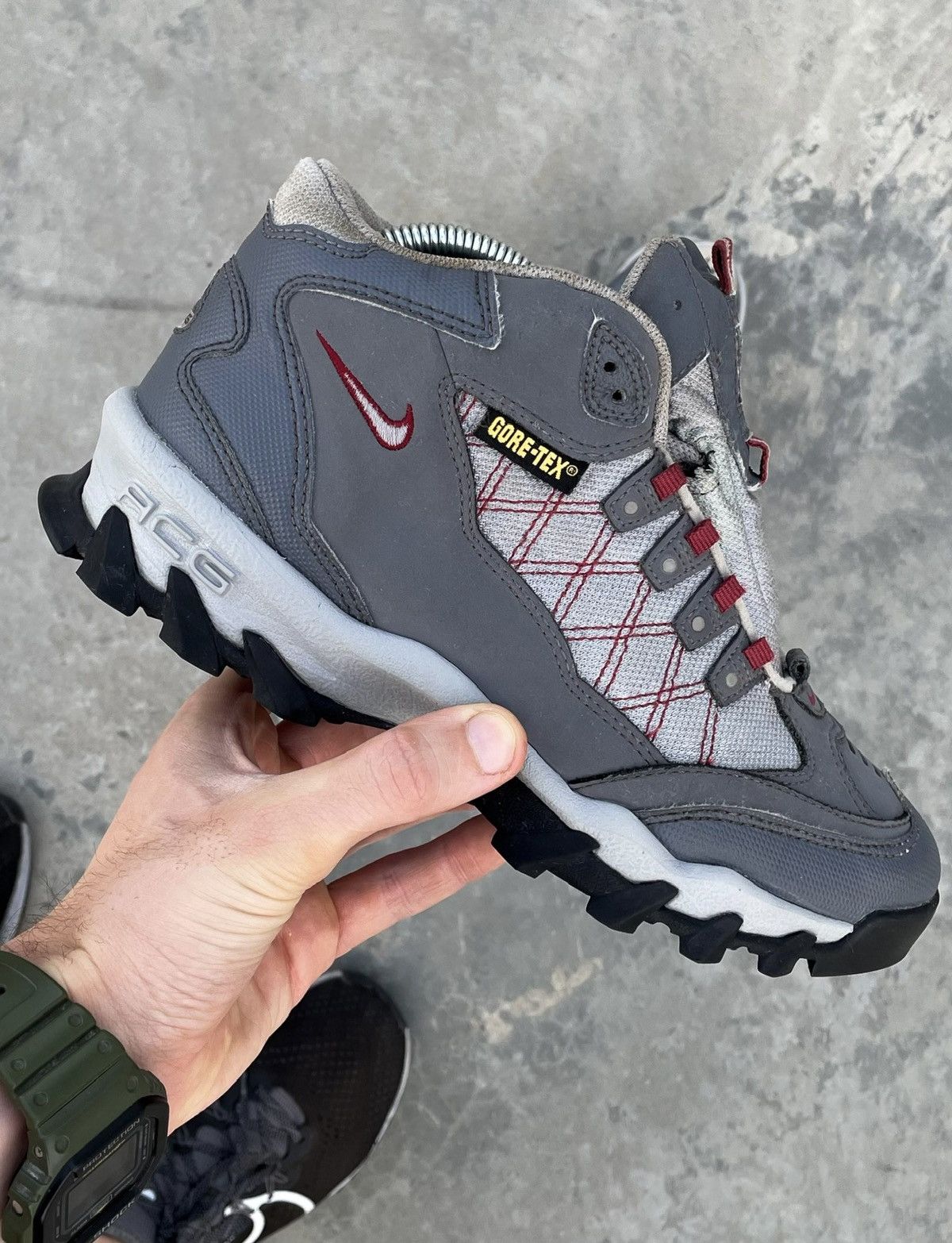 Nike ACG × Outdoor Life × Vintage 🔥 Vintage Nike ACG RARE Hiking Y2k Gore Tex Boots Sneakers 🔥 ...