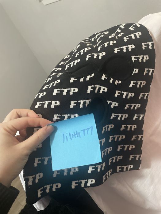 Streetwear FTP monogram black and white ski mask | Grailed