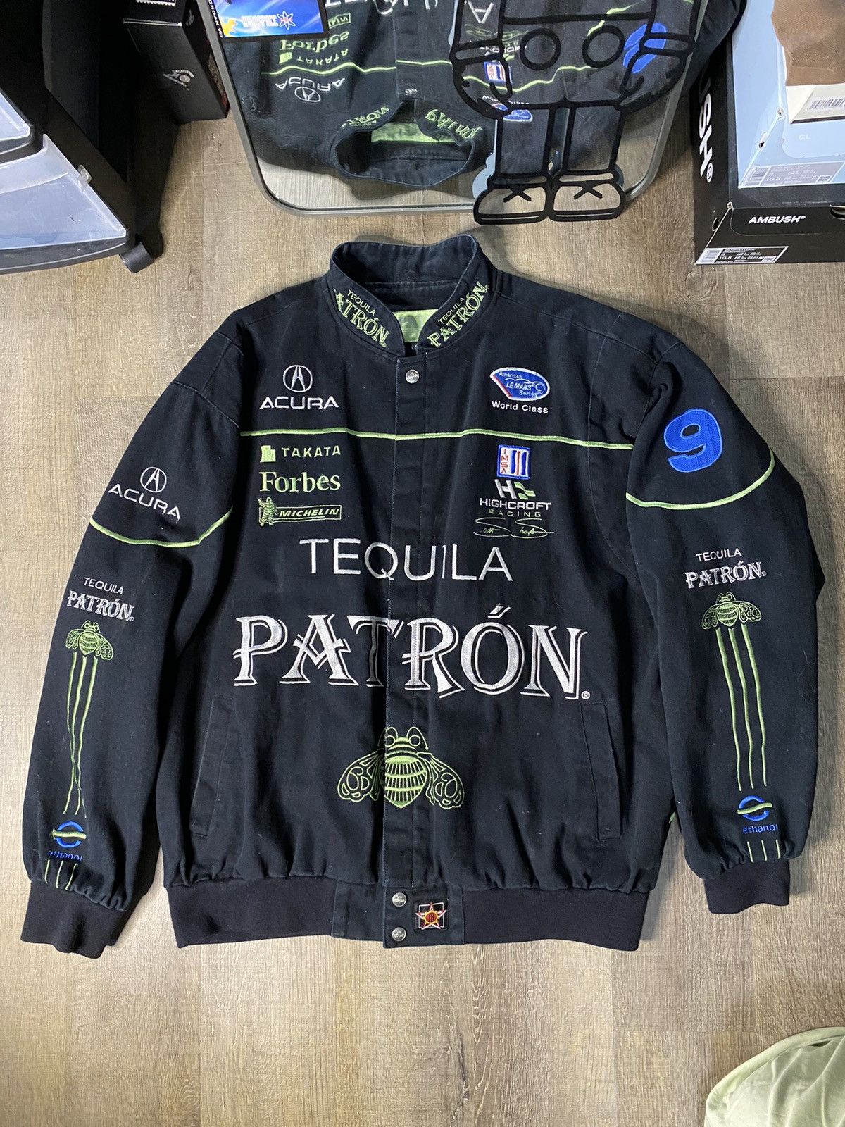 NASCAR × Vintage Jeff Hamilton #9 Tequila Patron Race Jacket 2008 sz XL ...