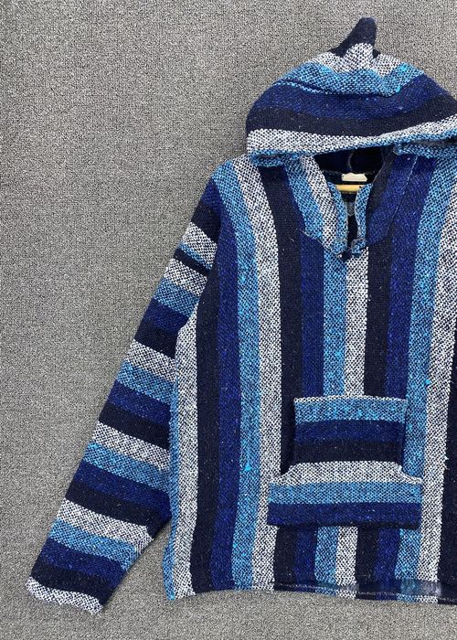 Vintage Vintage Vel Mex Baja Mexican Drug Rugs Coogi Style Hoodie | Grailed