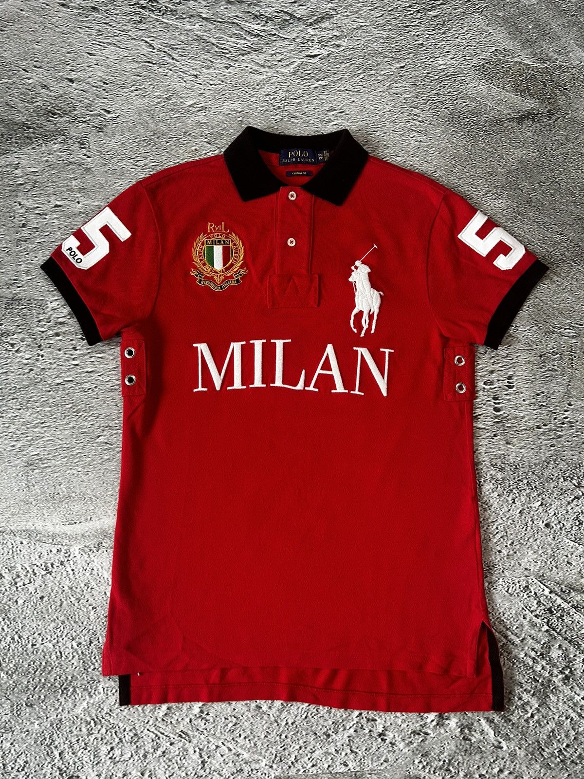 Ralph Lauren Chief Keef Polo Ralph Lauren Milan Red big pony polo T-shirt | Grailed
