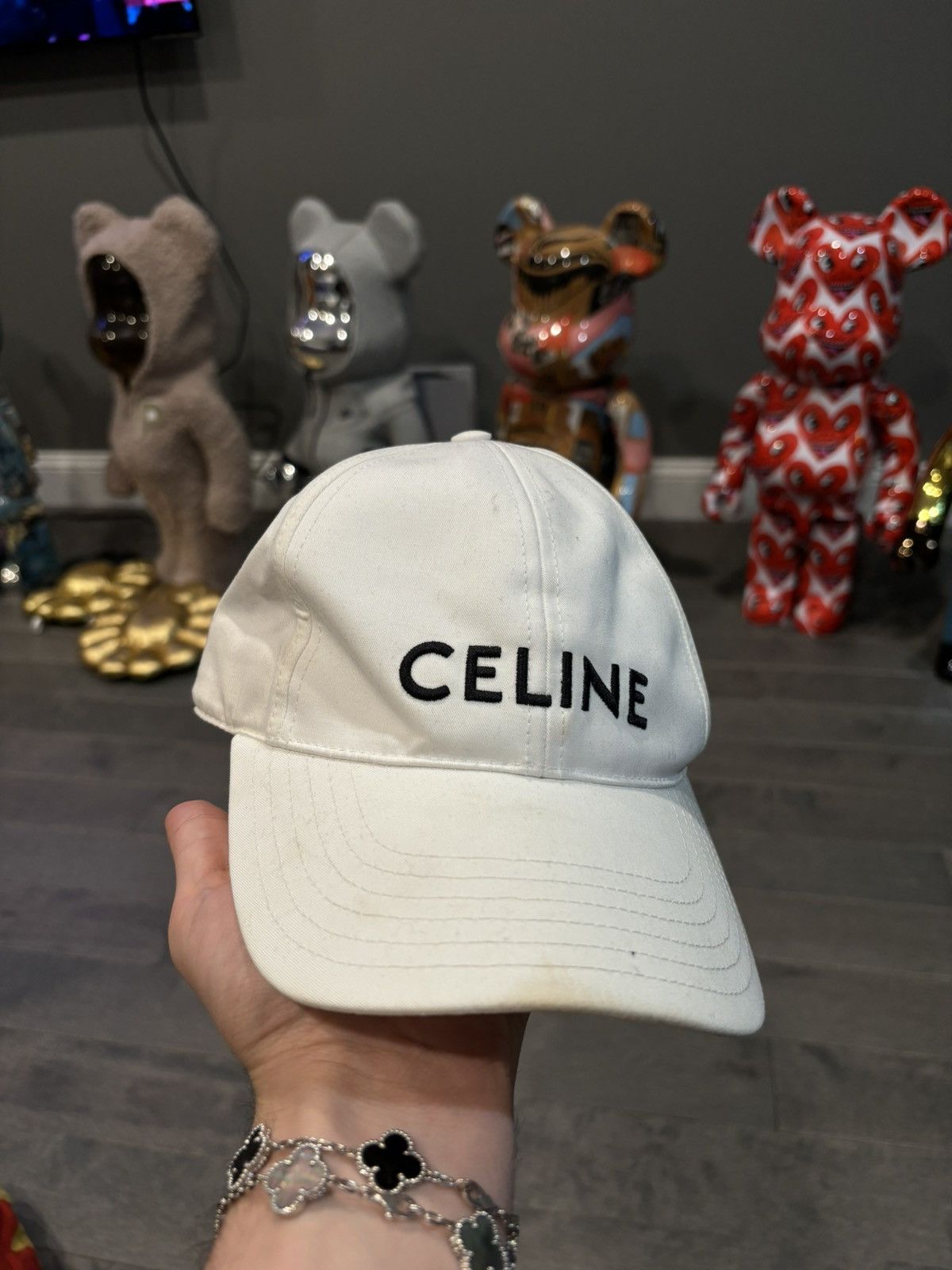 Celine Celine hat white | Grailed