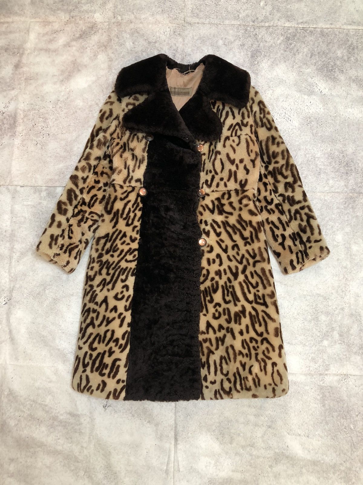 Hedi Slimane 60s Rare Real Fur Leopard Coat HEDI SLIMANE Made in Poland ...