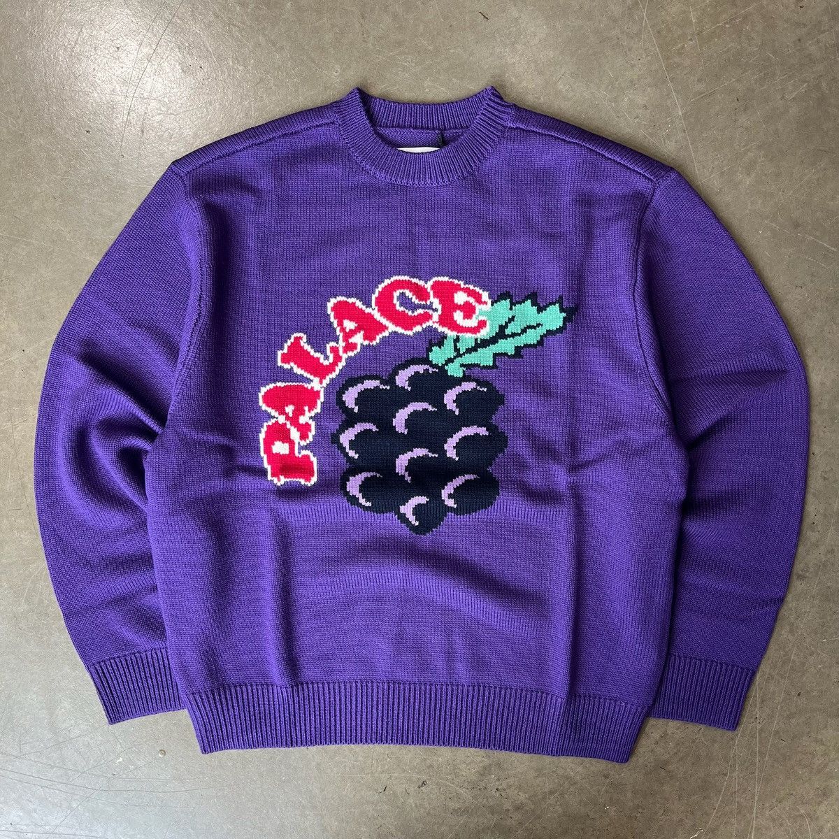 Palace Palace Grape Knit Sweater | Grailed
