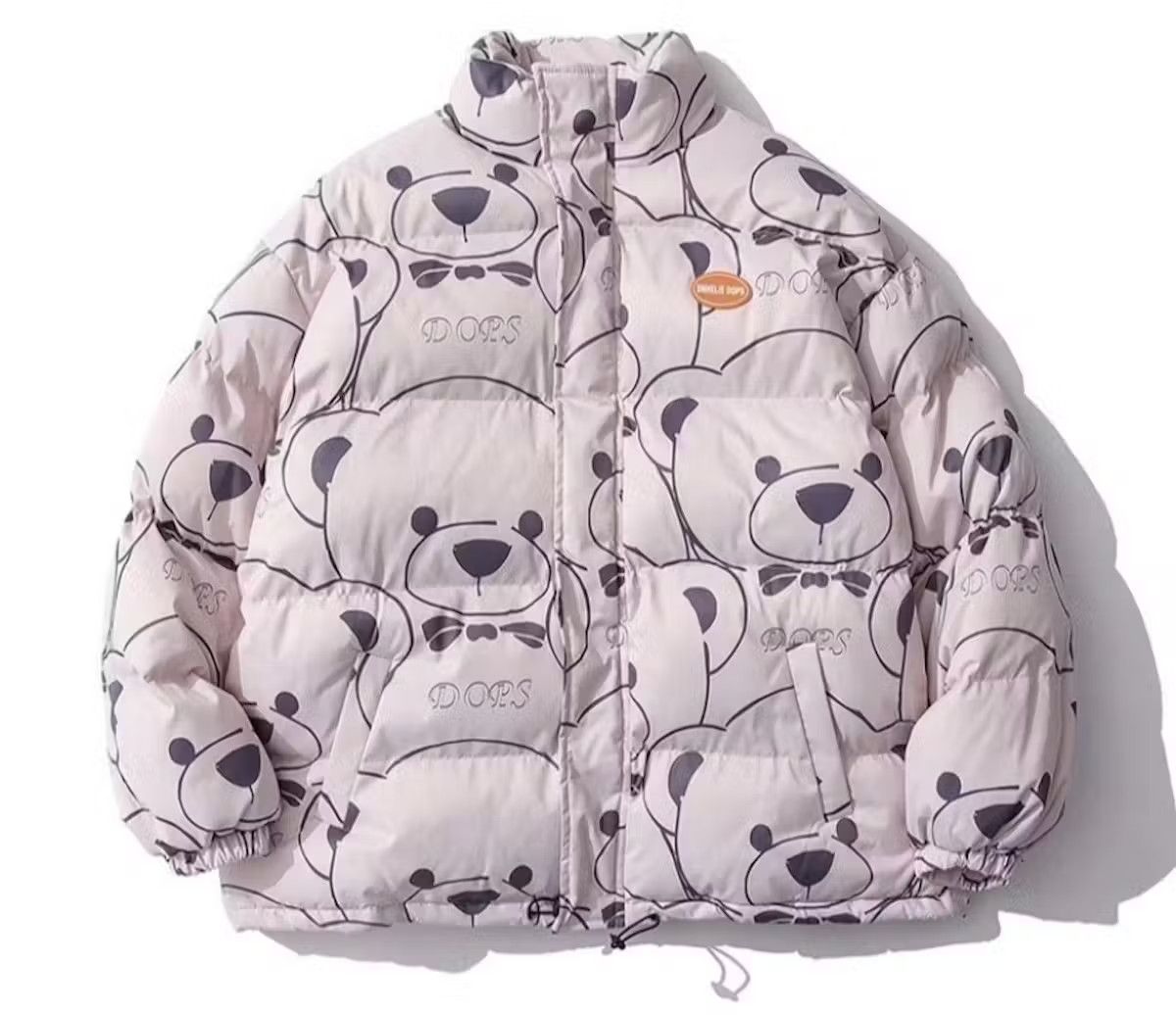 Vintage Bear print down jacket | Grailed
