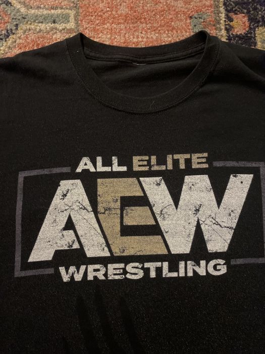 Vintage AEW Wrestling t shirt | Grailed
