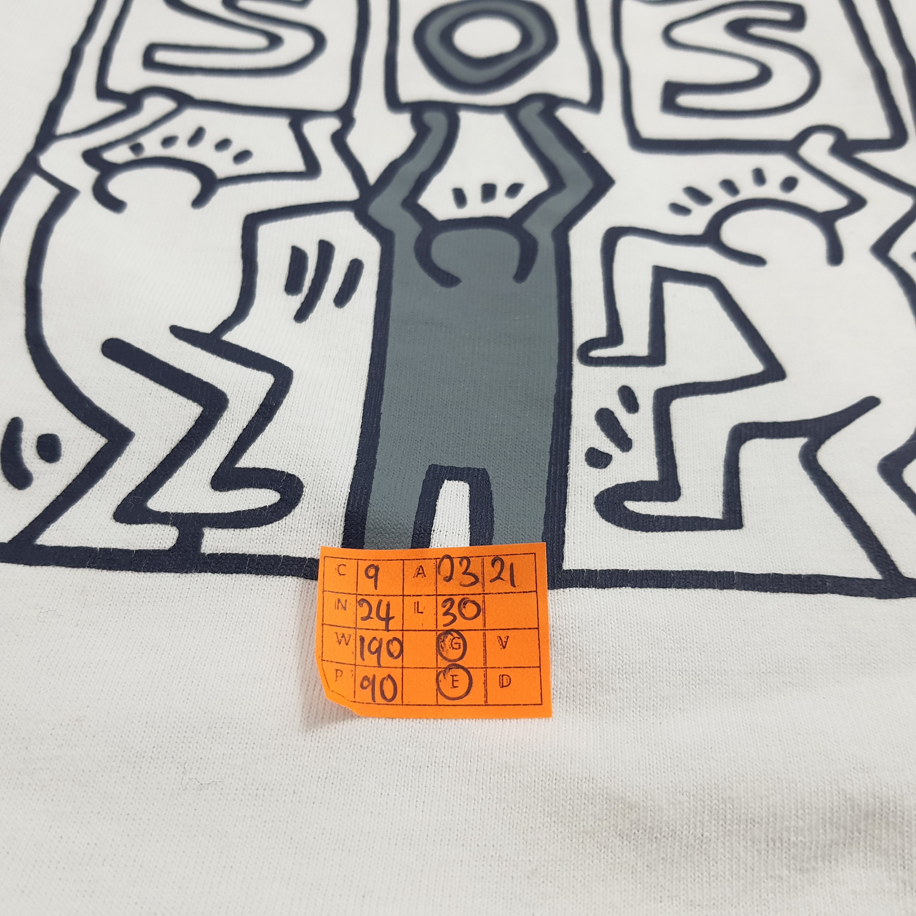 Vintage Vintage Keith Haring SOS Art Style Nice Design T-shirt | Grailed