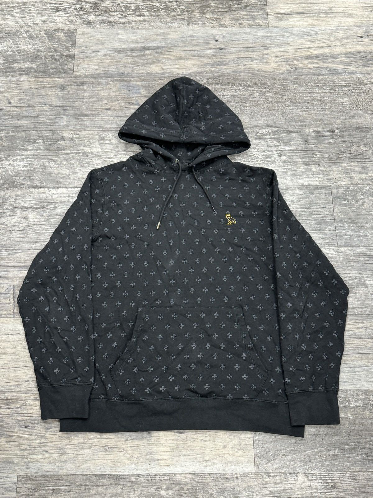 Drake × Octobers Very Own OVO Monogram Hoodie | Grailed